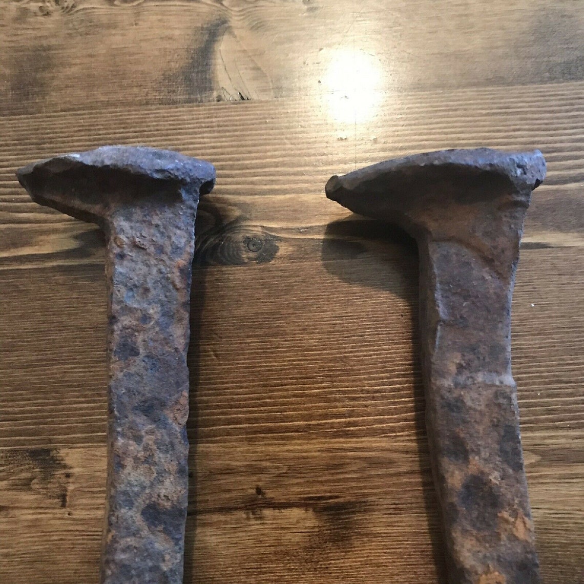 2 Vintage Railroad Spikes Antique Blacksmith Train Track Nails Art - Etsy