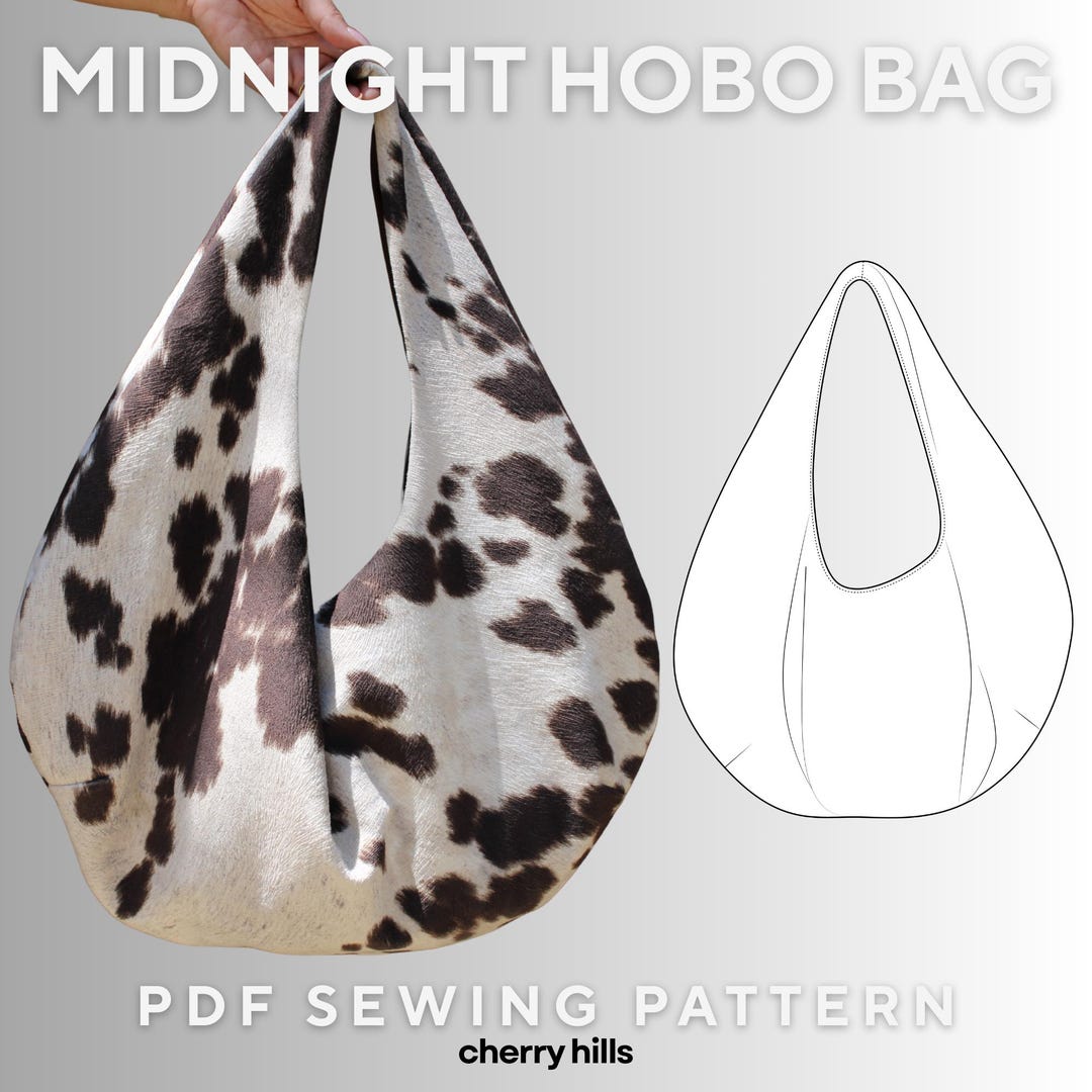 Midnight Hobo Bag PDF Sewing Pattern | Beginner Friendly - Etsy