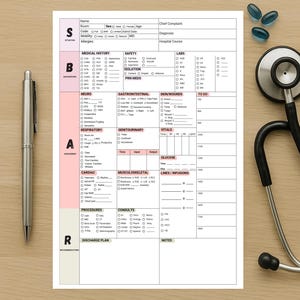 SBAR Nursing Report Templates: Editable Nurse Handoff Sbar Sheets (PDF ...