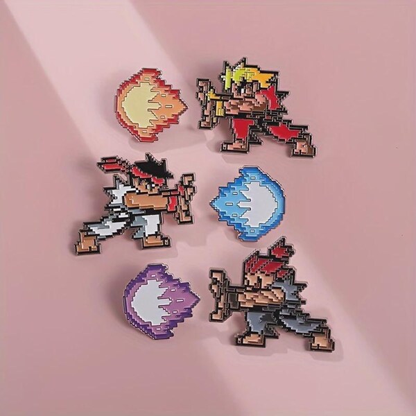 Pixel Art Pins - Etsy