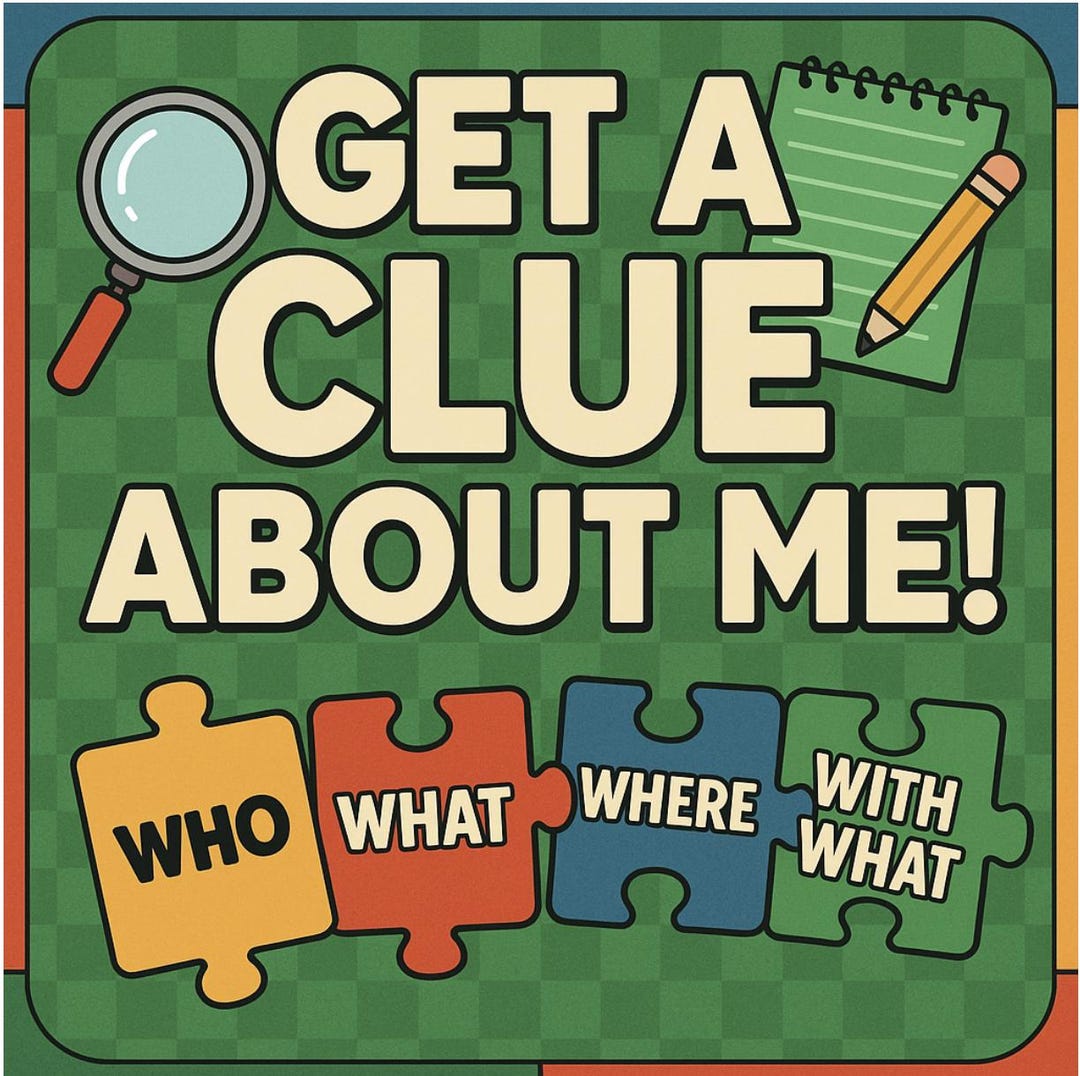 Get a Clue About Me! – Editable Icebreaker Activity - Etsy