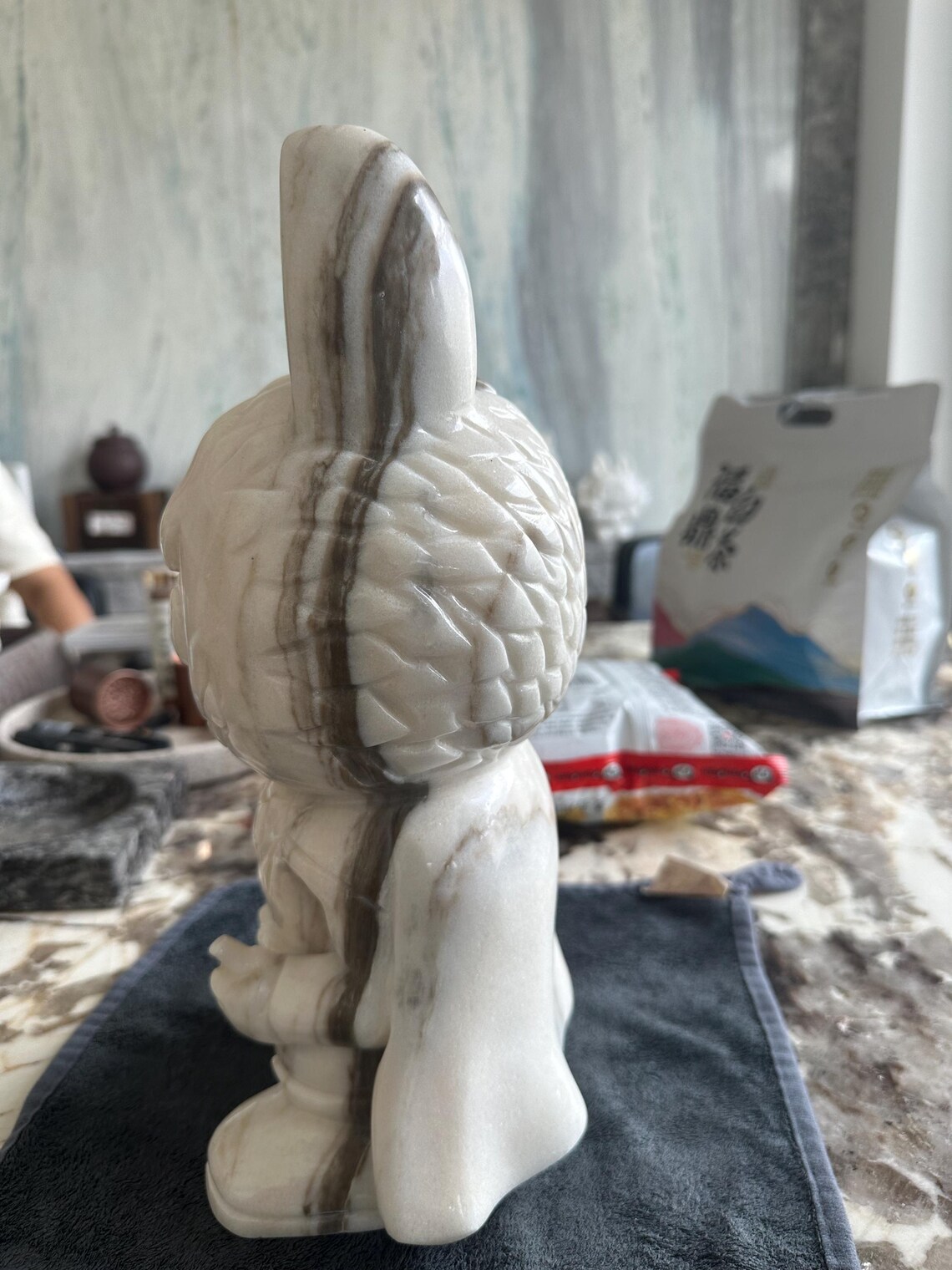 Marble Carving Art Sculpture Superhero Home Decor Ornament - Etsy