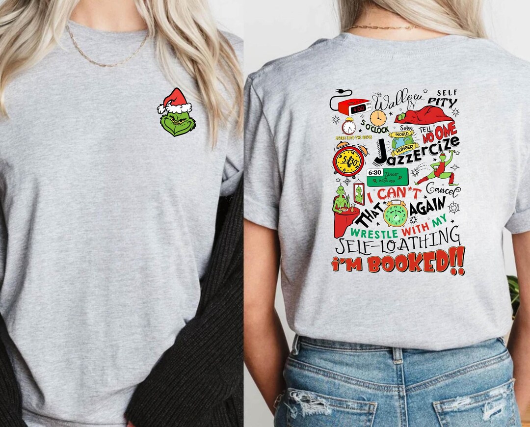 Grinch Jazzercise Shirt: Merry Grinchmas Tee - Two Sided Design - Etsy