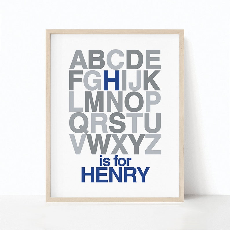DOWNLOAD Alphabet Name Kids Baby ABC Personalized Baby Boy - Etsy