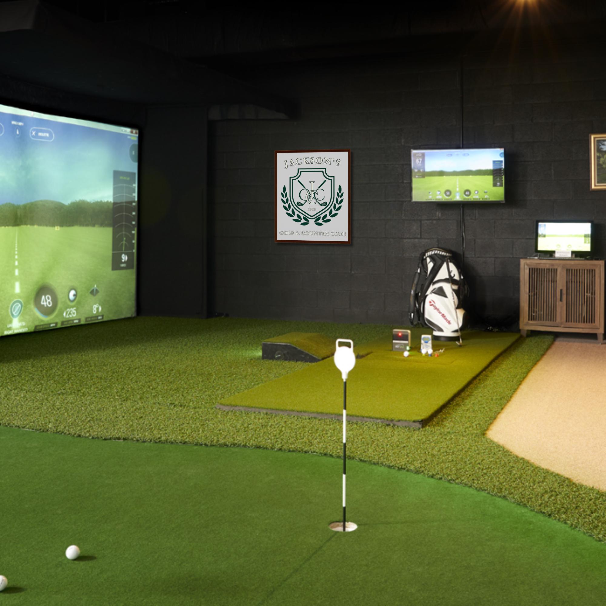 Custom Golf Club Sign – Personalized Country Club Crest Wall Art ...