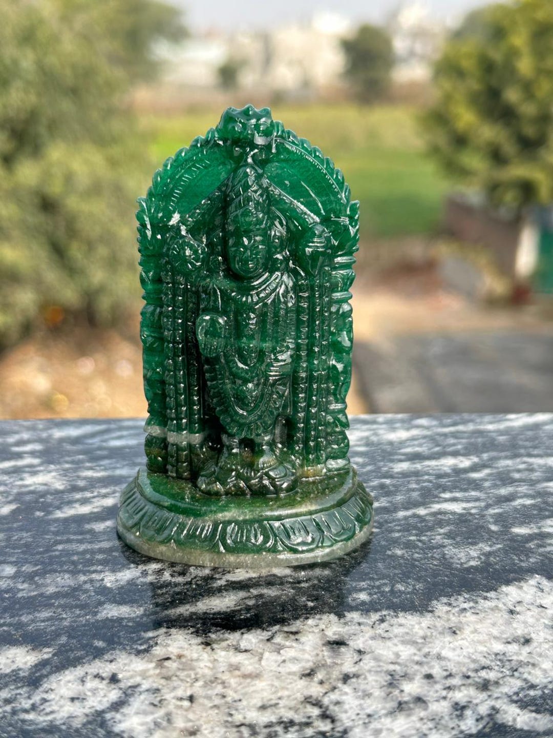 Green Aventurine Tirupati Balaji Statue | Spiritual Healing Decor - Etsy