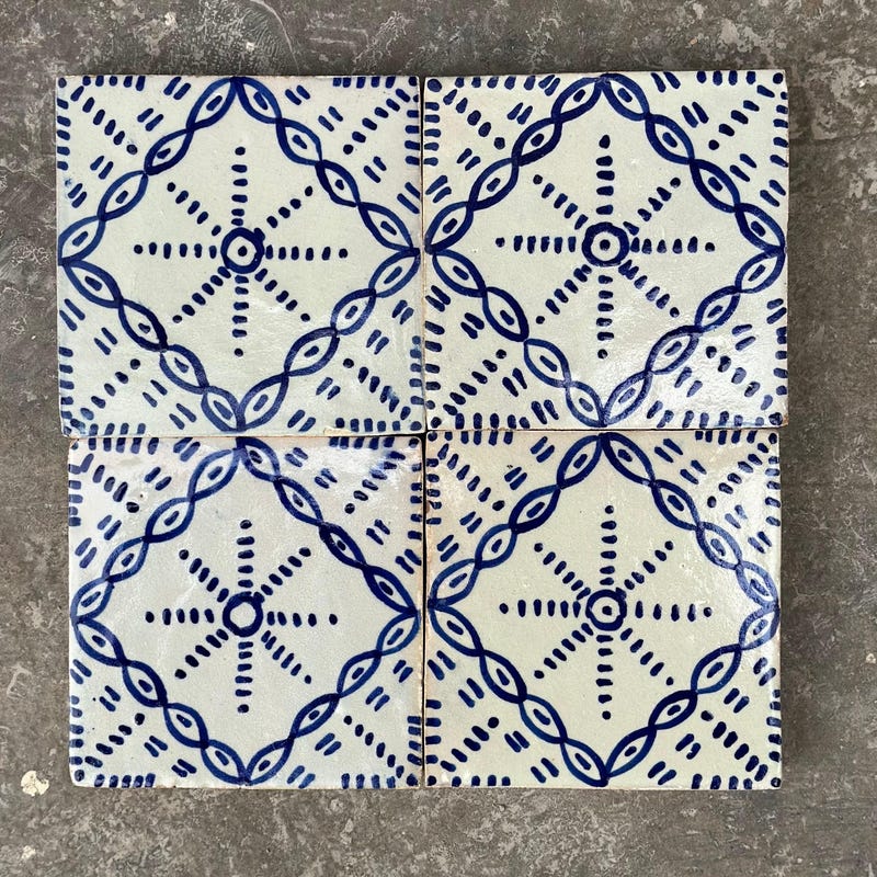 Zellige Ceramic Tile - Etsy
