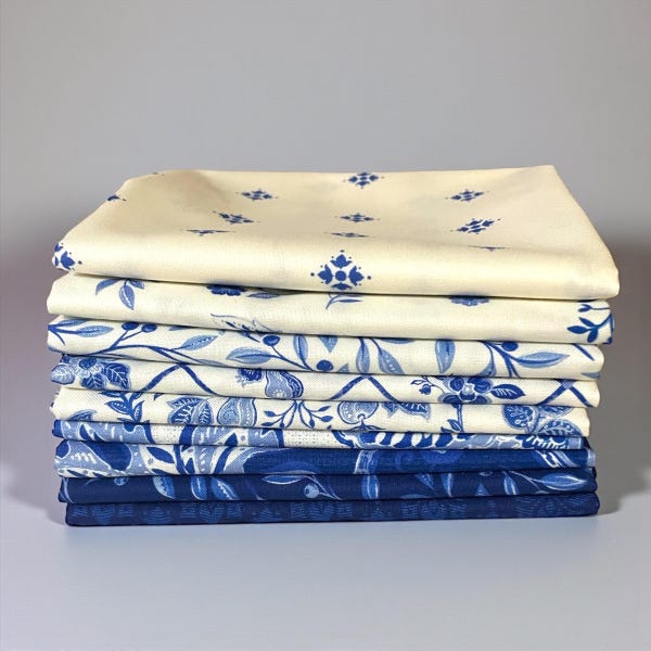 Delft Blue Fabric - Etsy