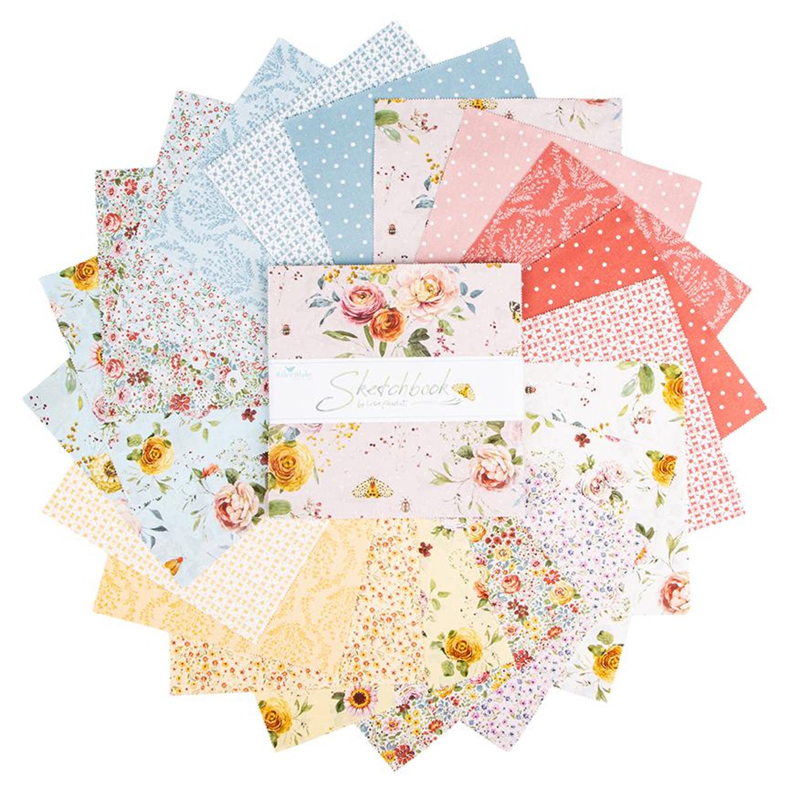 Sketchbook 10 Inch Stacker Layer Cake (42 Pieces) - Spring Fabric ...