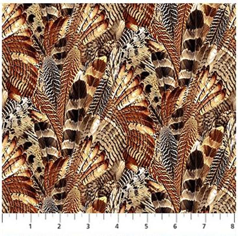 Pheasant Quilt Kit, Feathers and Rings - Pheasant Grove Fabric ...