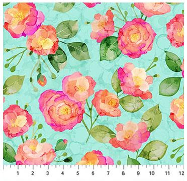 Veranda Table Runner Kit, Farmer's Ripple - Spring Floral Fabric ...