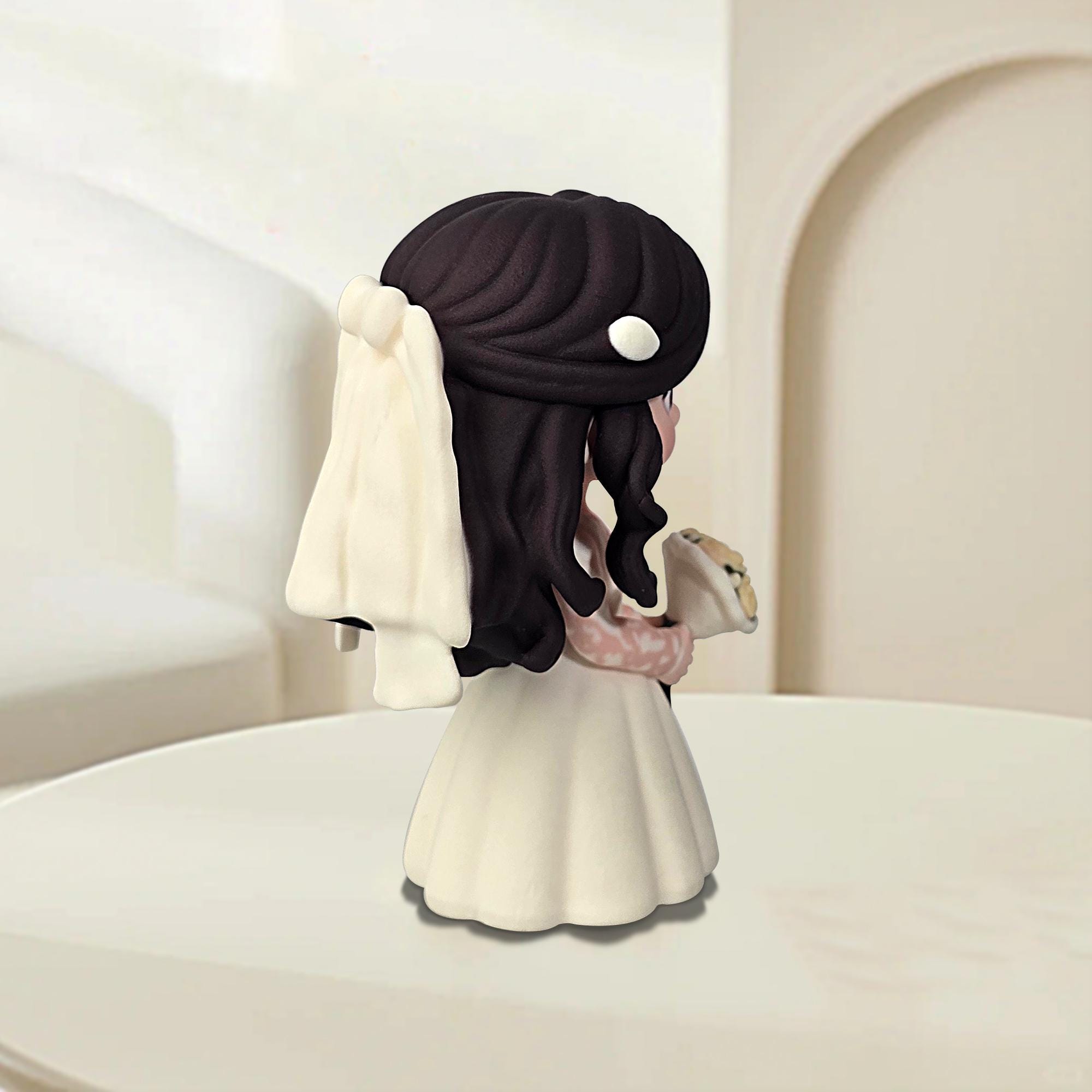 Custom Bride Figurine From Photo - Personalized Action Figure - Wedding ...