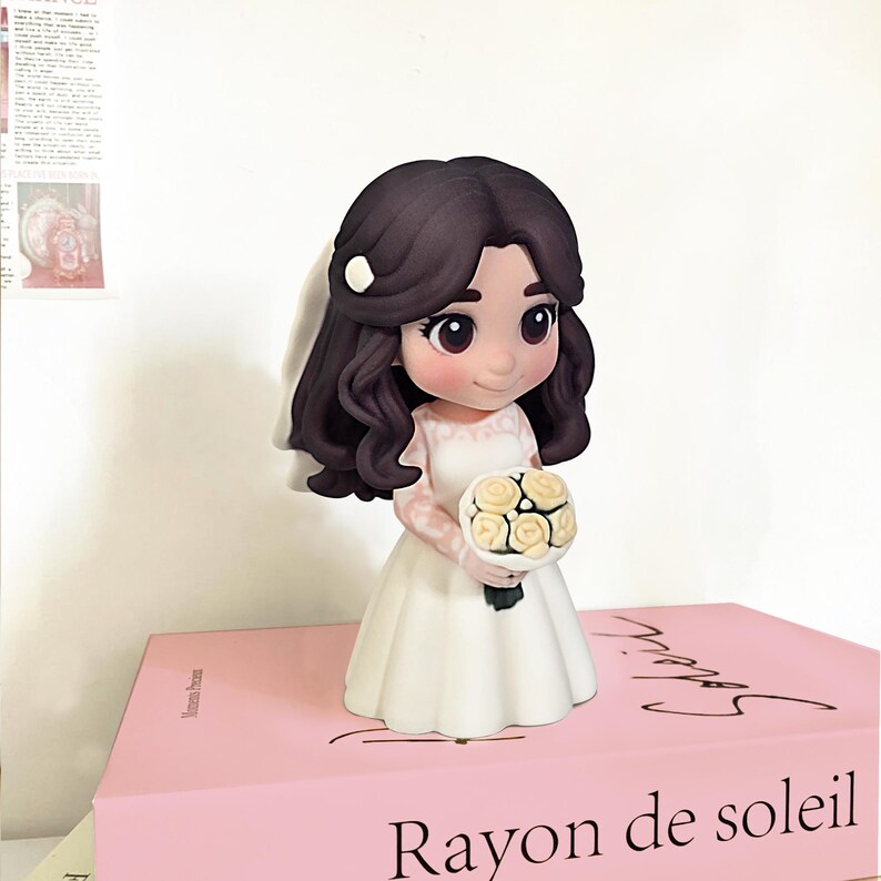 Custom Bride Figurine From Photo - Personalized Action Figure - Wedding ...