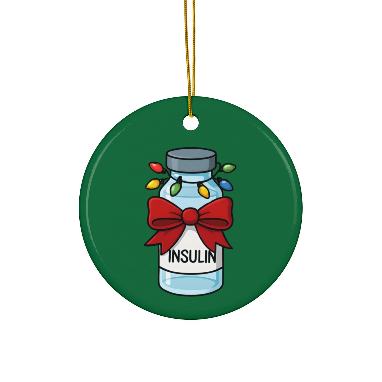 Insulin Vial Christmas Ornament | T1D Holiday Ornament | Diabetes ...