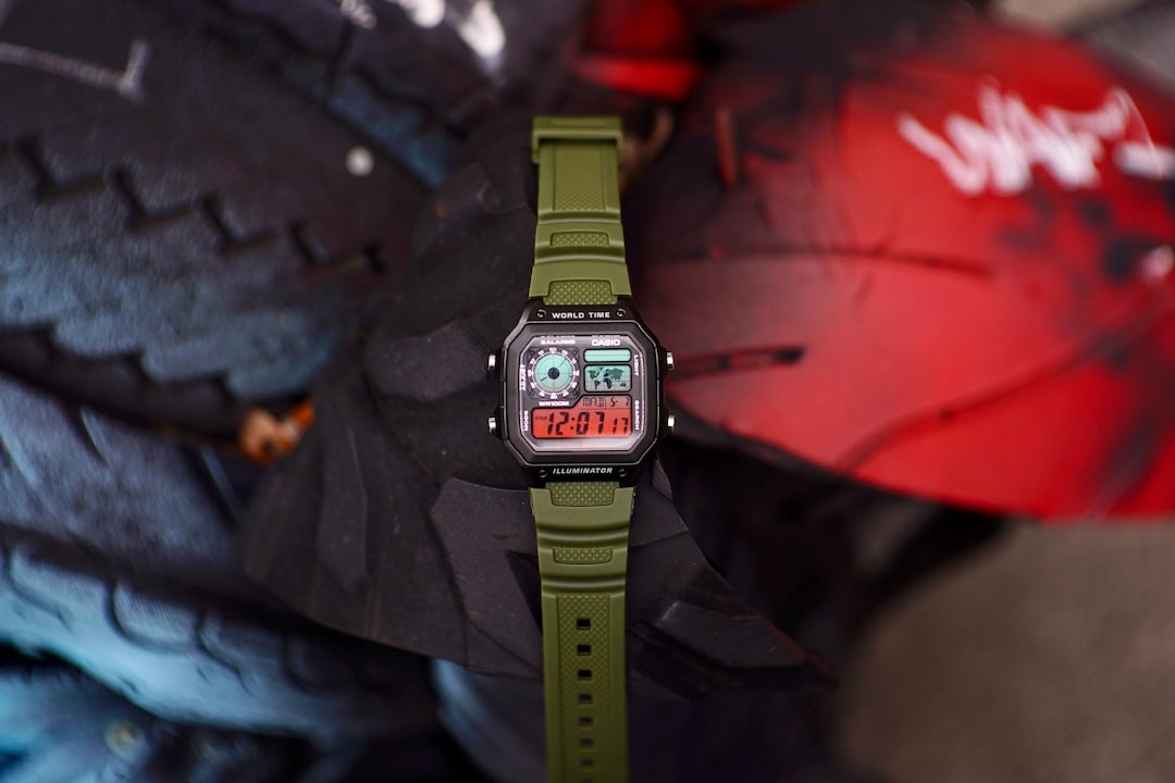 Casio AE1200 Sat Rad Royale Mod Watch | Olive Green Resin Strap ...