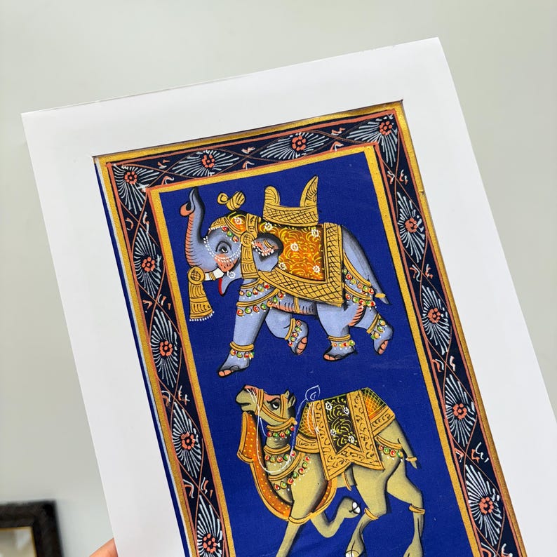 Miniature Animal Theme Painting (set of 2, Unframed, 7×13 Inch) - Etsy