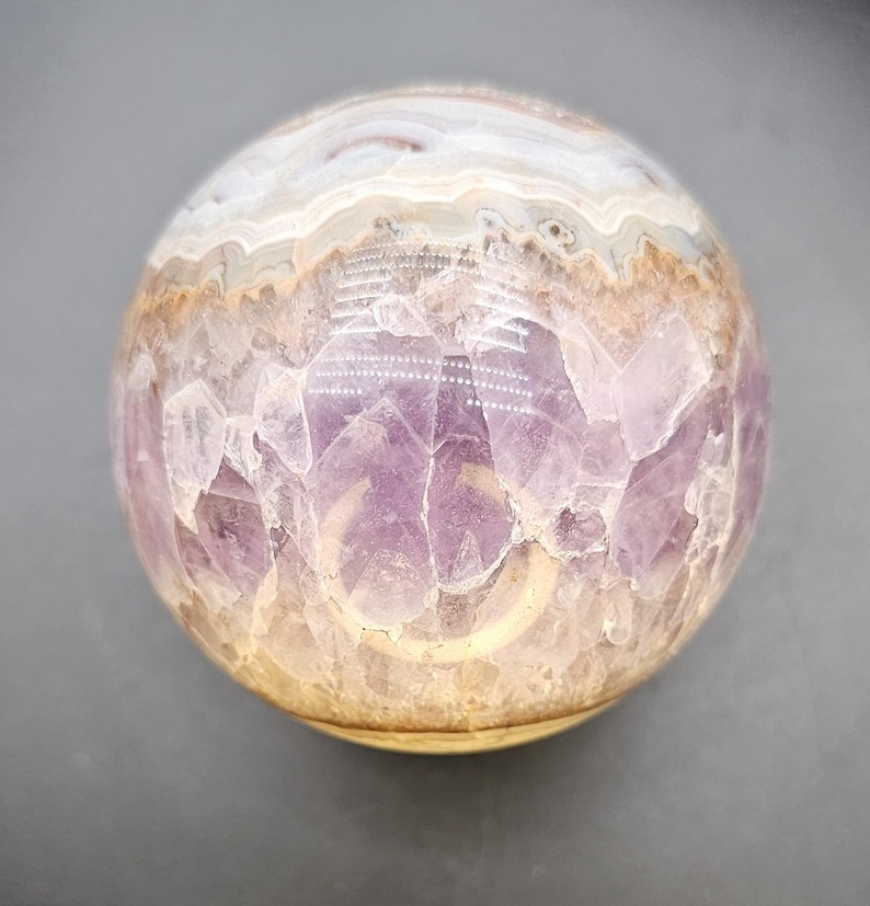 Crazy Lace Amethyst Sphere - Etsy