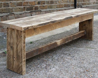 Rustic Garden Bench - Etsy UK