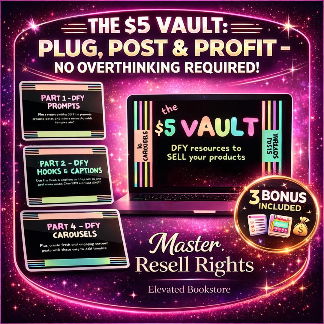 DFY Content Vault | Chatgpt Prompts, Hooks & Captions (MRR Digital ...