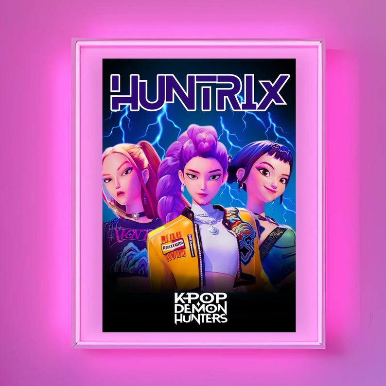 KPOP Demon Hunters Printable Poster, Sizes A1, A2 and A3, Digital ...