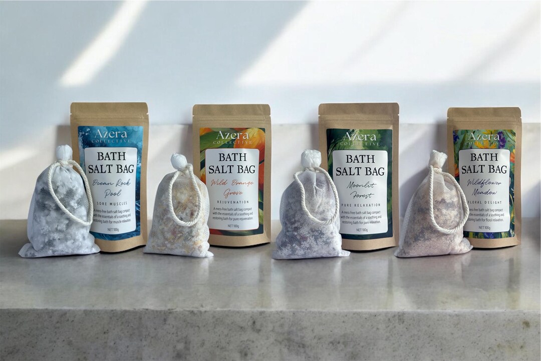 Bath Salt Bag Collection: Soothing Muscle Relief, Relaxation ...