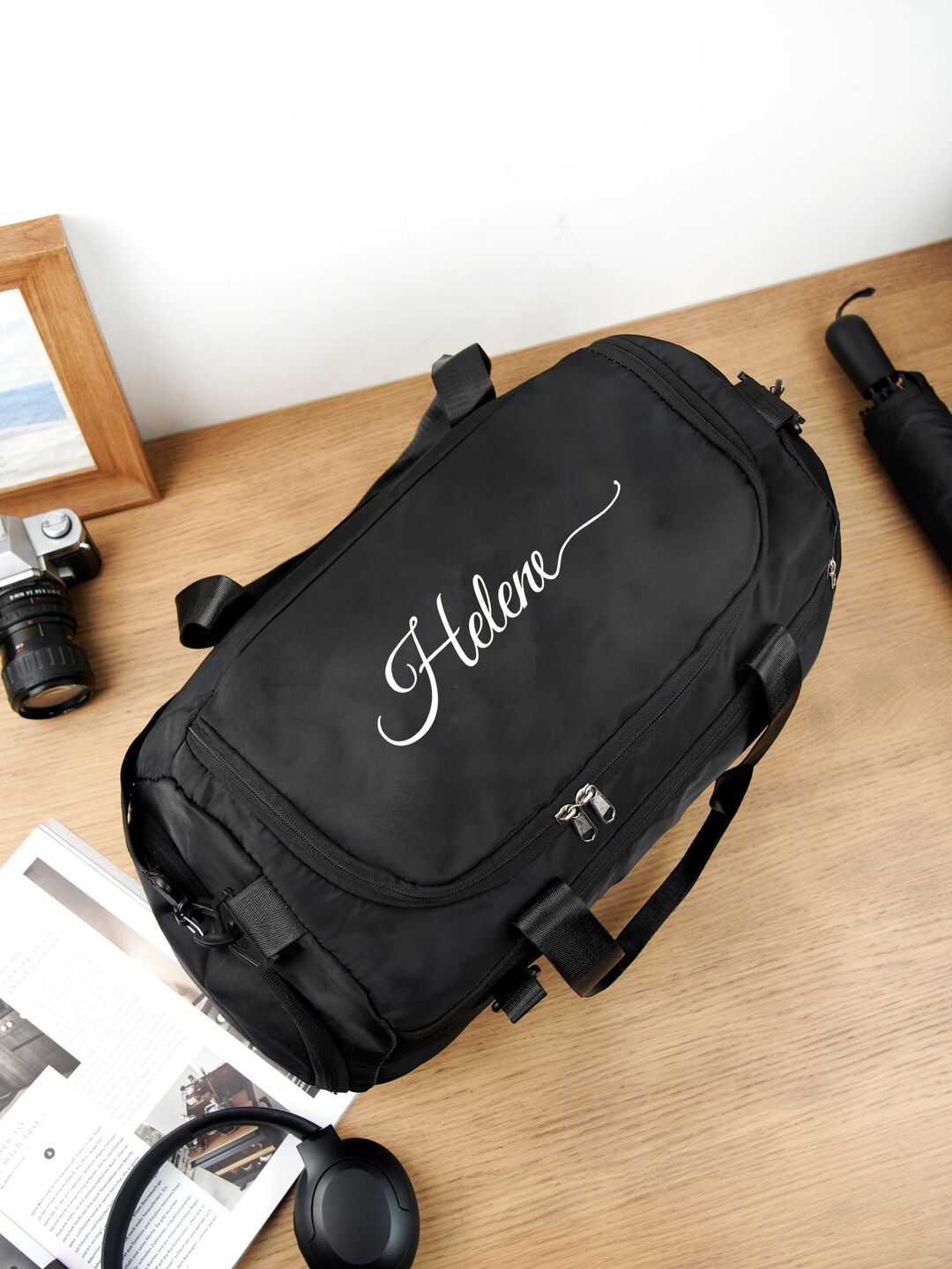 Custom Name Duffle Bag Personalized Gym Bag for Girls Embroidered ...