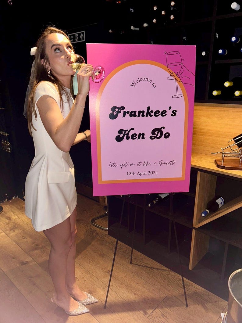 Hen Party Template Bundle – Editable Canva Pack With Sign, A5 Itinerary ...
