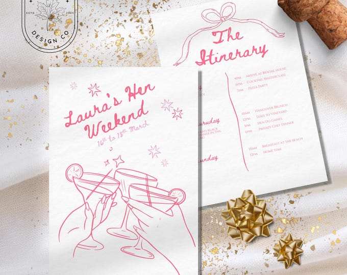 Hen Party Itinerary, Hen Do Itineraries, Hen Party Invite, the Last ...