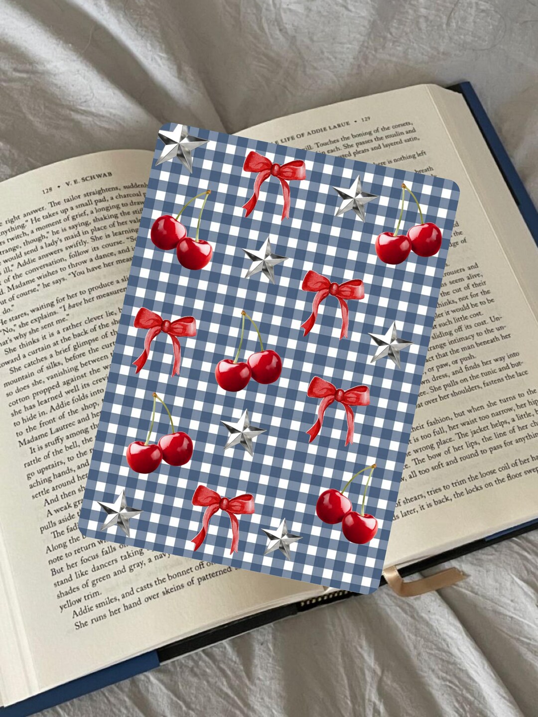 Cherries and Bows Aesthetic Kindle Insert | Reading Accessories ...