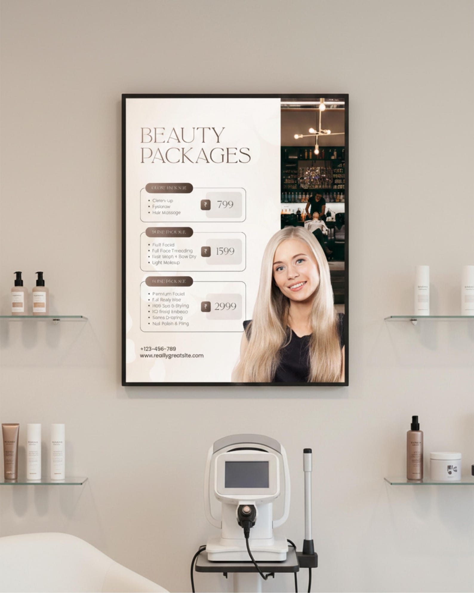 Beauty Packages Price List Template | Editable Salon Menu Flyer ...