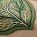 Leaf Shaped Rug | Green Botanical Carpet | Nature Inspired Area Rug ...
