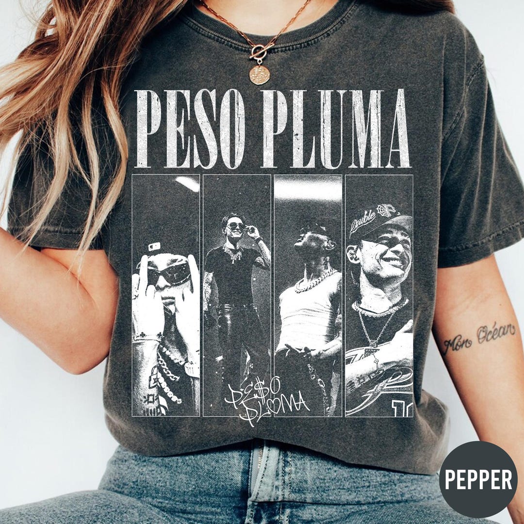 Peso Pluma Vintage 90s Graphic Tee, Peso Pluma Comfort Colors Shirt ...