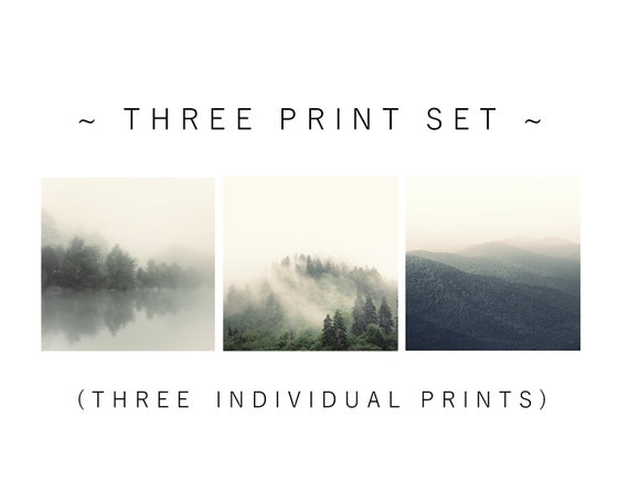 Landscape Photography Print Set Nature Print Set Three Print | Etsy