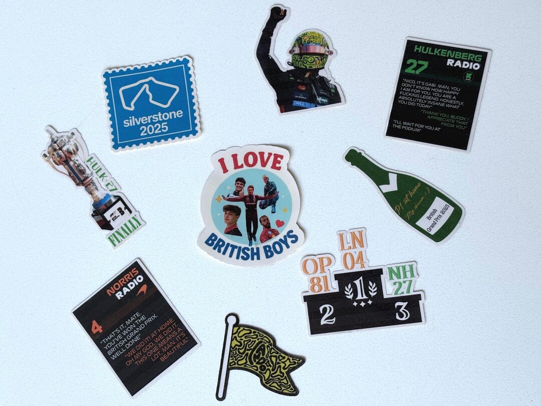 Silverstone Stickers | Silverstone 2025 Sticker Pack | Funny F1 ...