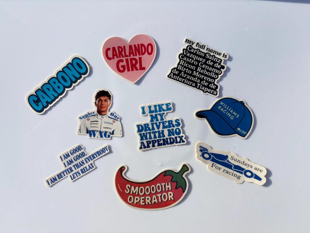 Williams F1 Sticker Pack: Funny Racing Memes, Albon Quotes - Etsy UK