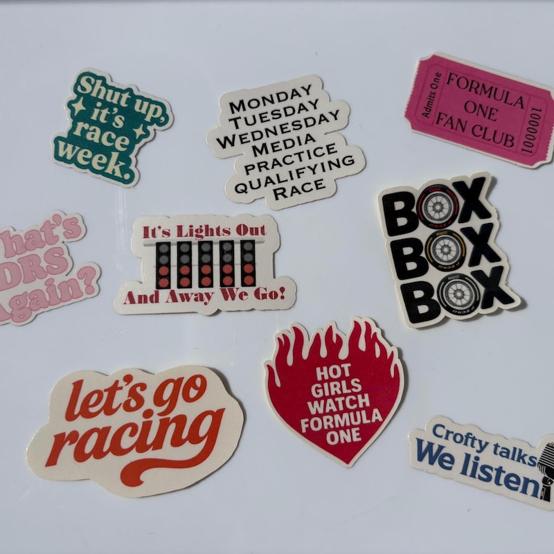 F1 Funny Quotes Stickers - Etsy UK