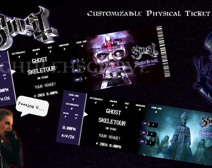 SKELETOUR GHOST 2025 PIN I Survied the Skeletour Ghestie Button Papa V ...