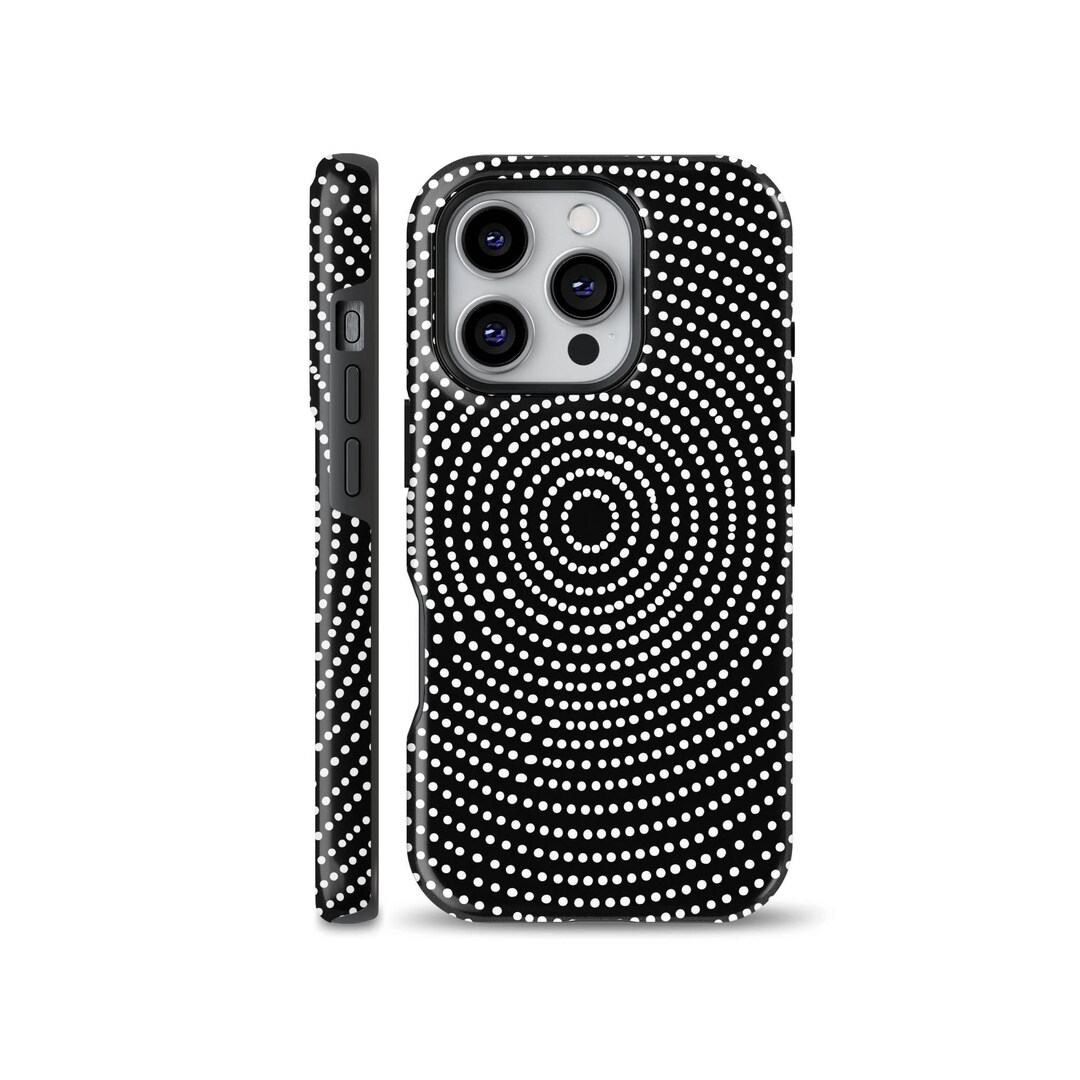 Op Art Optical Illusion Phone Case for iPhone 17 Pro 15 14 16e, Samsung ...