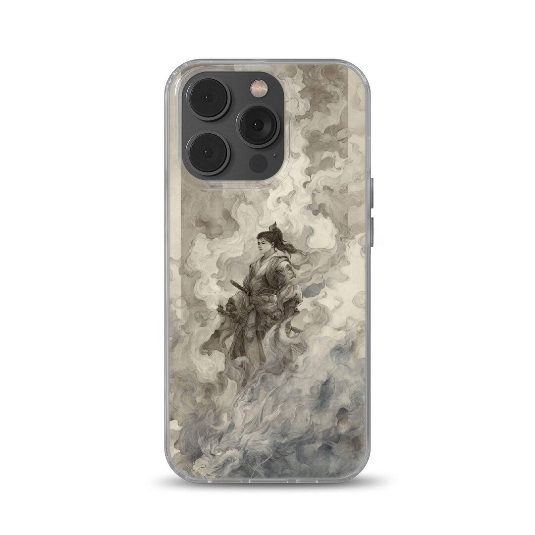 Monochrome Art Phone Case Mythology Art Cover for iPhone 16e, 17, 15 ...