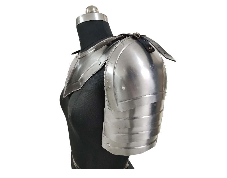 Medieval Steel Gorget With Pauldrons: Viking Armor Shoulder Guard Set ...
