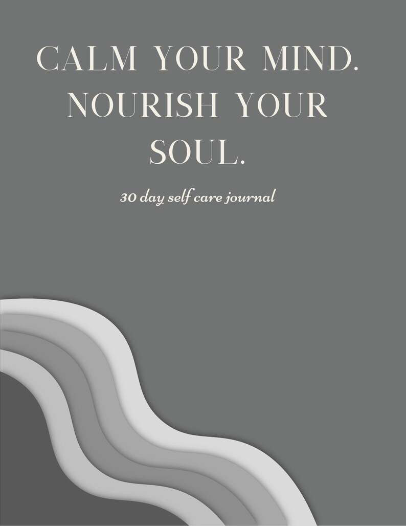 30-day Self-care Journal | Printable PDF | Mental Health Planner ...
