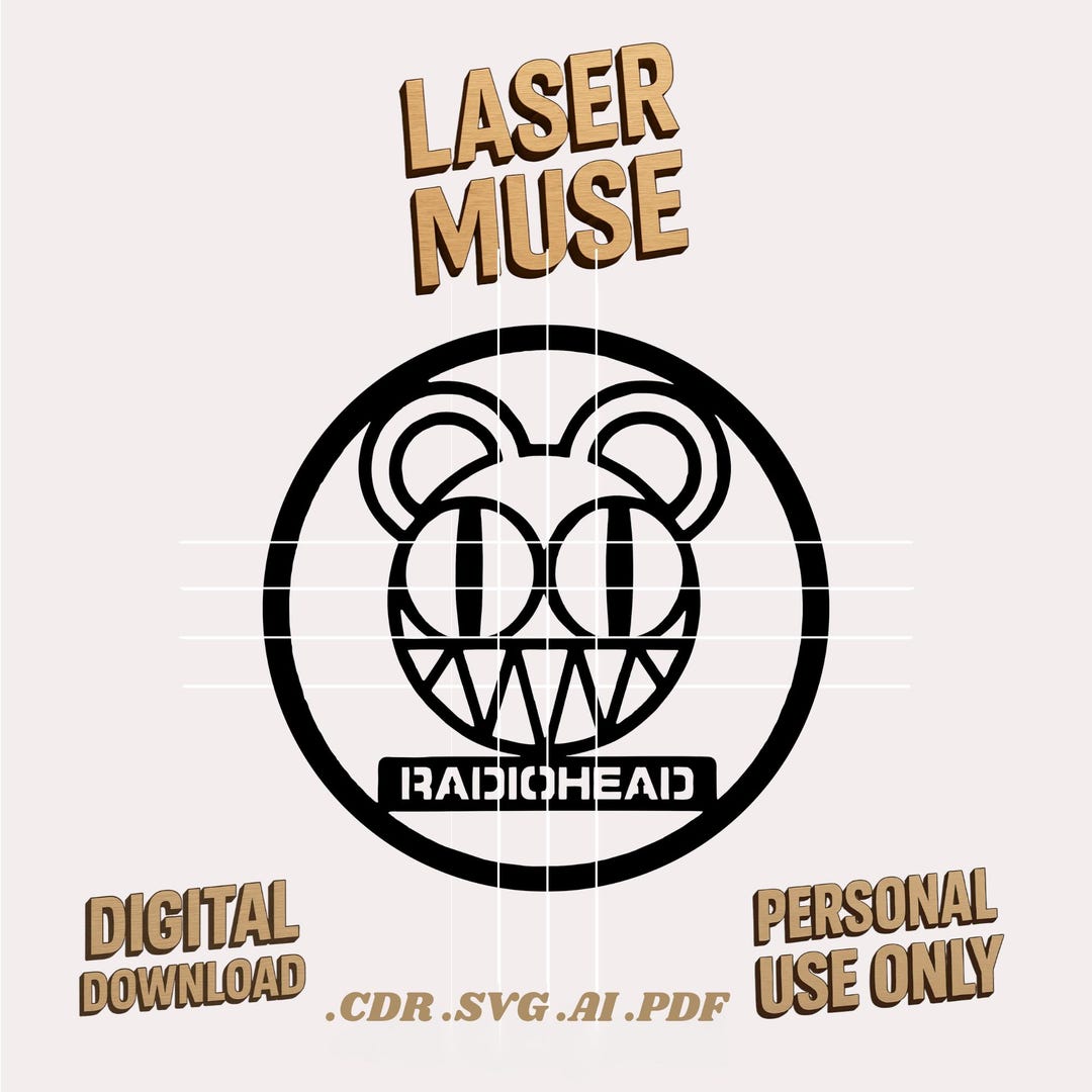 Radiohead Laser Cut Art – Laser Cut File for Wall Decors - Etsy