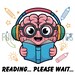 Funny Brain PNG Bundle: Cartoon Designs With Quotes (digital Download ...