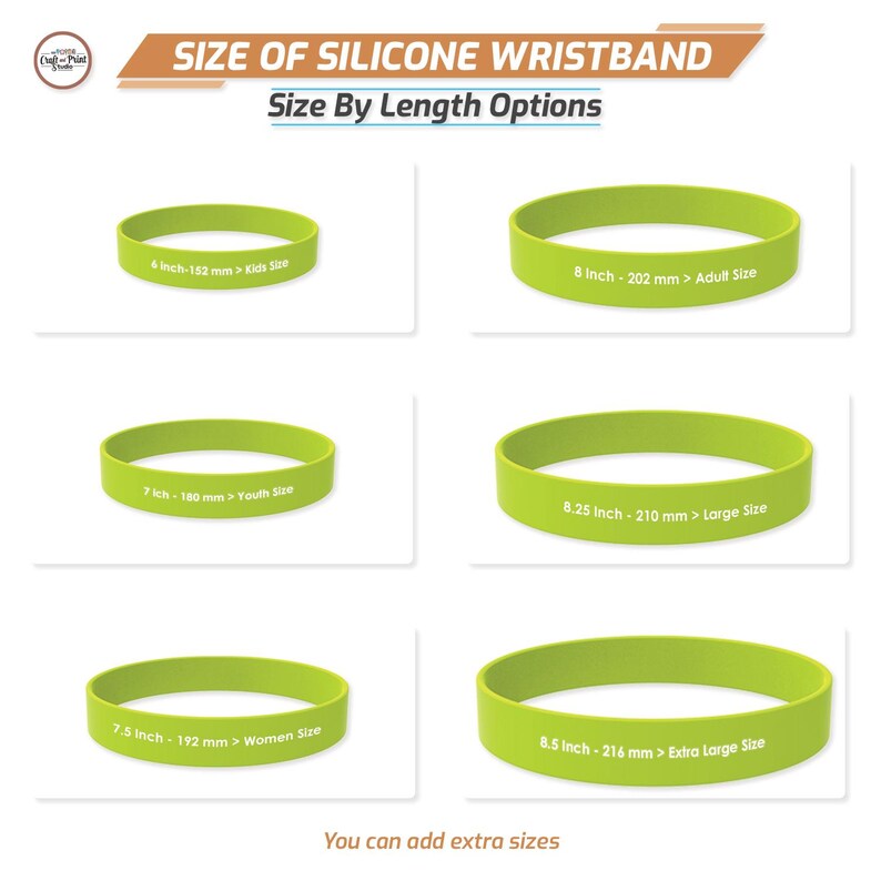 Personalized Imprinted Silicone Wristbands | Custom Rubber Bracelet ...