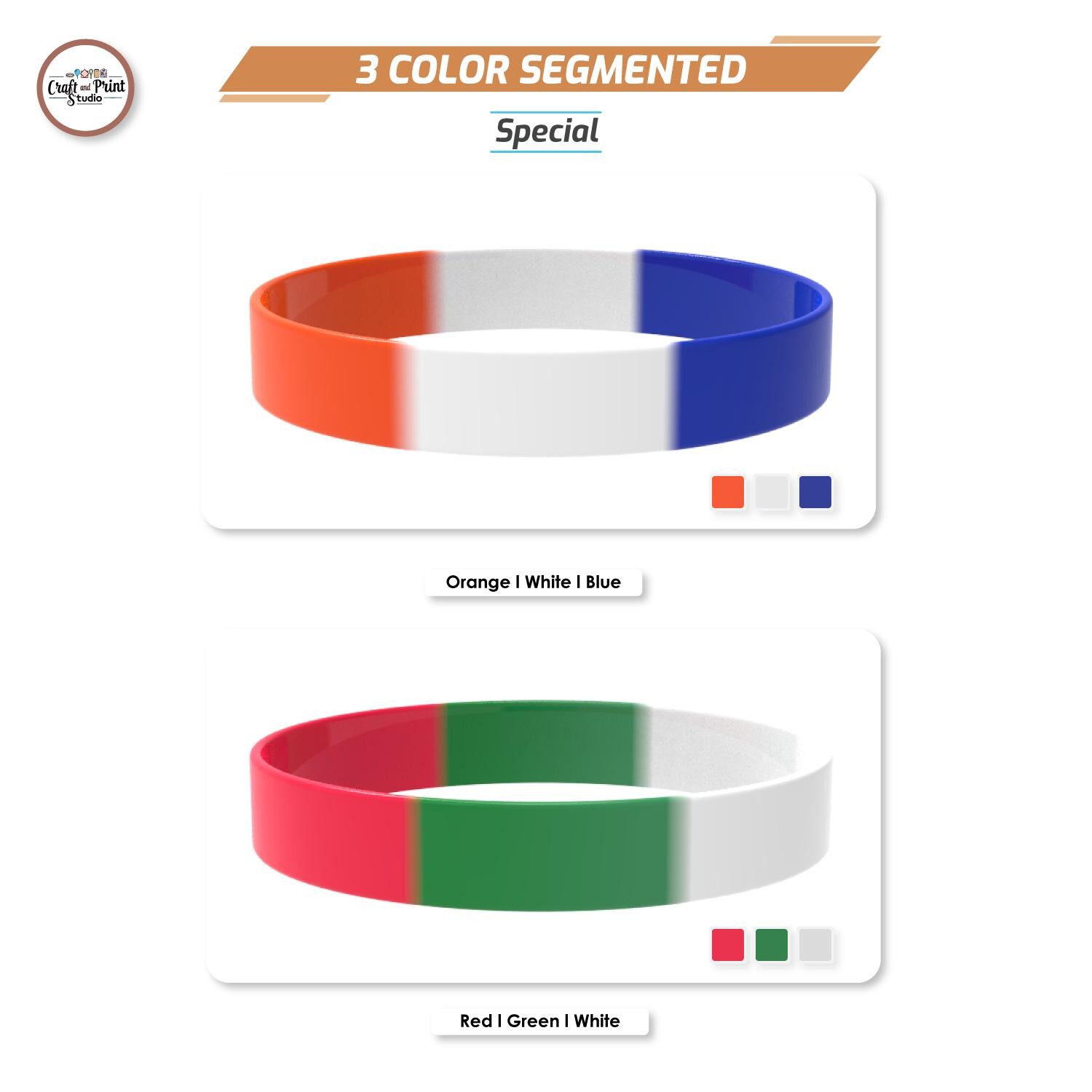 Custom Embossed Silicone Wristbands | Personalized Rubber Bracelets ...