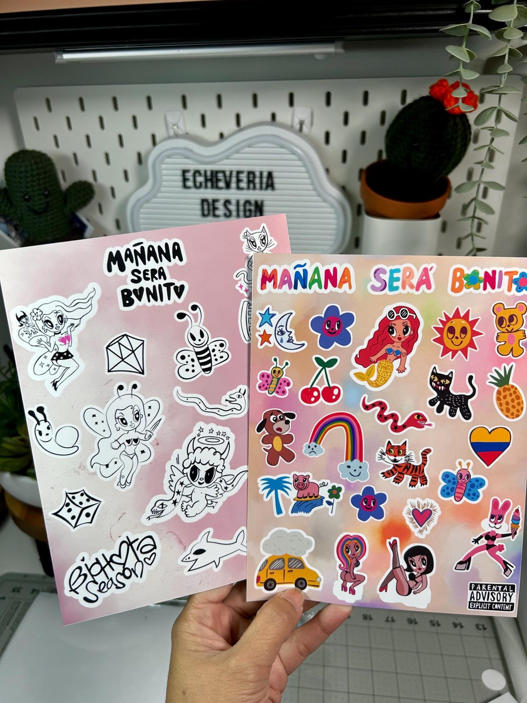 Karol G Sticker Sheet, Sticker Sheet, Retro Stickers Scrapbooking ...