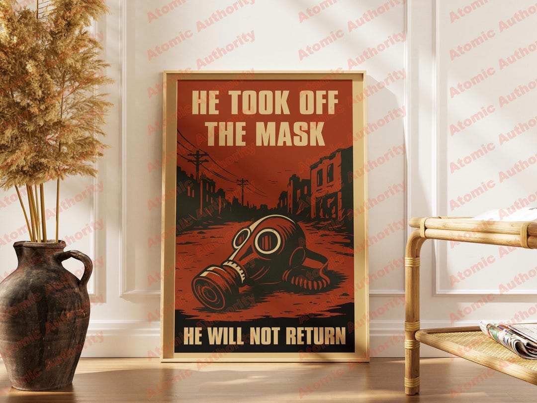DIGITAL DOWNLOAD: He Took off the Mask – Cold War Propaganda Poster ...