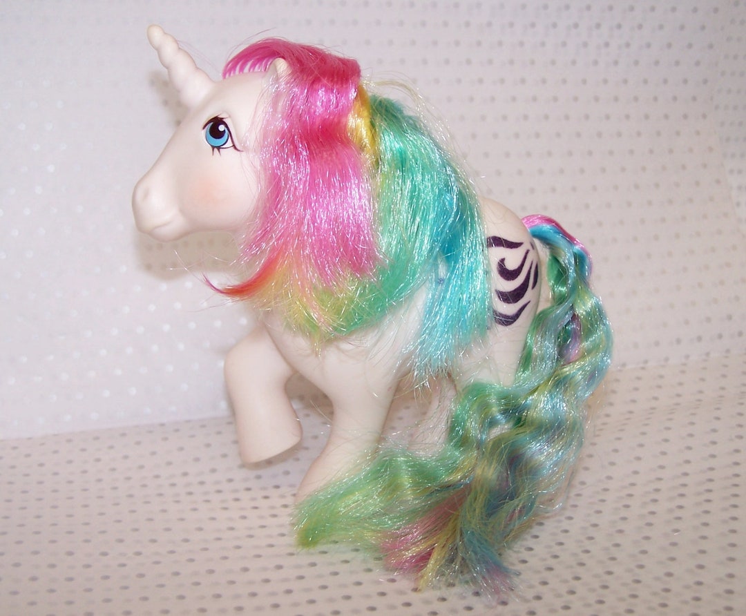 MLP Horse Windy My Little Pony - G1 Unicorn Earth Pony - Rainbow Hair ...