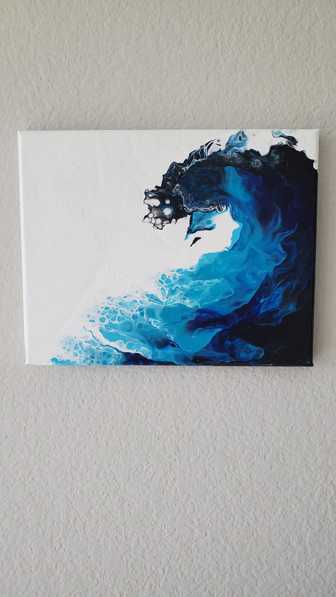 Wave - Acrylic Pouring - Handmade - 8 X 10 Inches - High Quality - Art ...