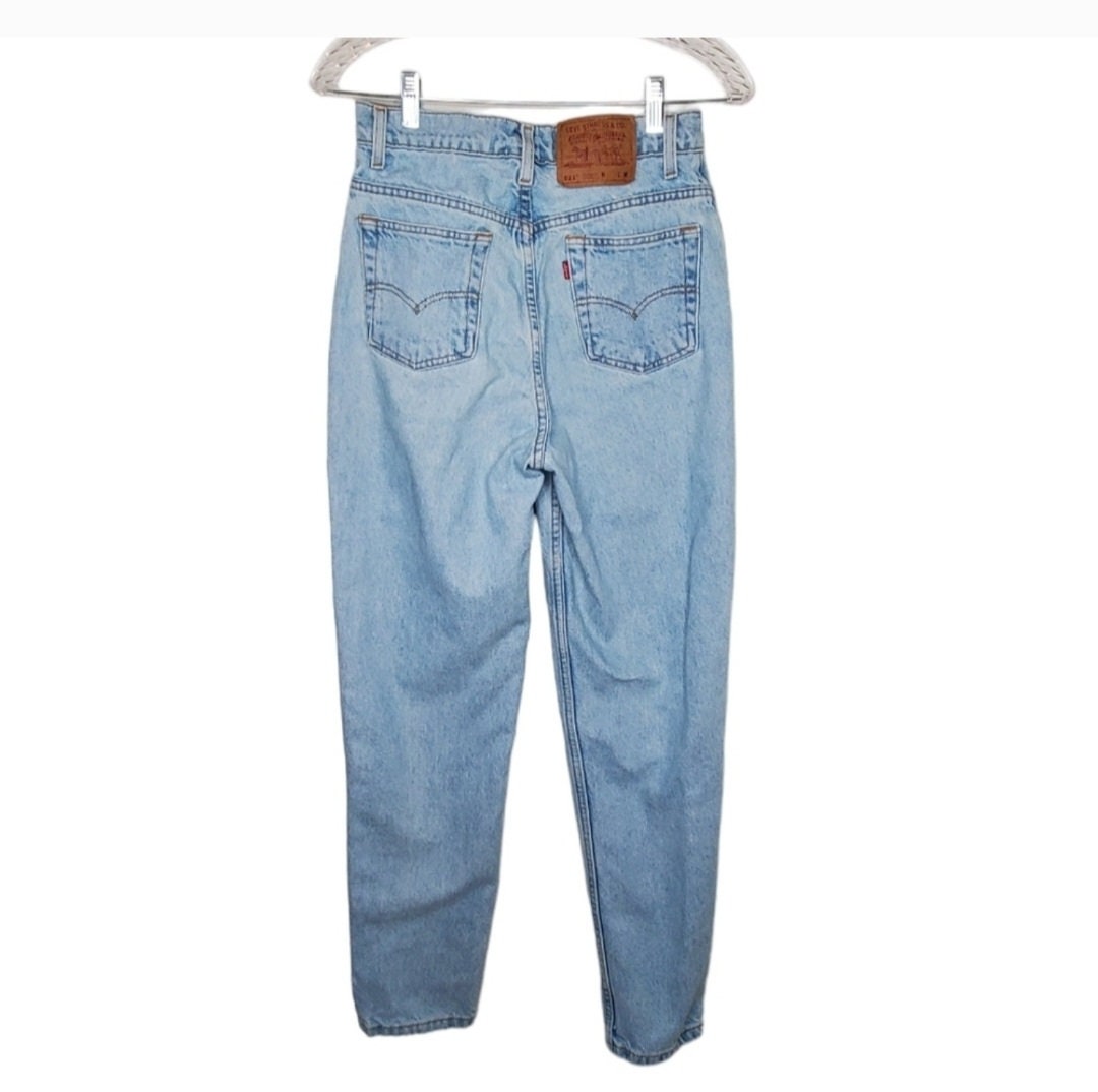 Levis Vintage 90s Red Tag 521 Tapered Leg Jeans, Tapered Fit Light Blue ...